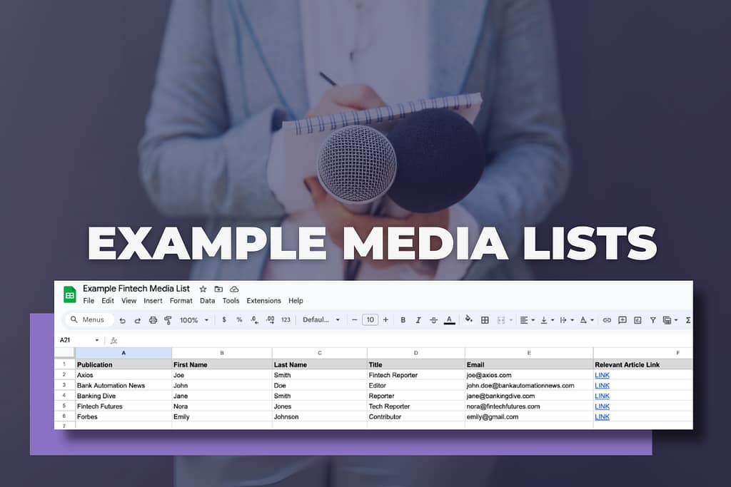 Creating a Media List: Best Practices and Examples - Channel V Media