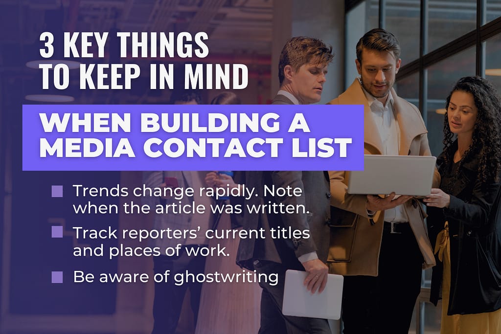 Creating a Media List: Best Practices and Examples - Channel V Media
